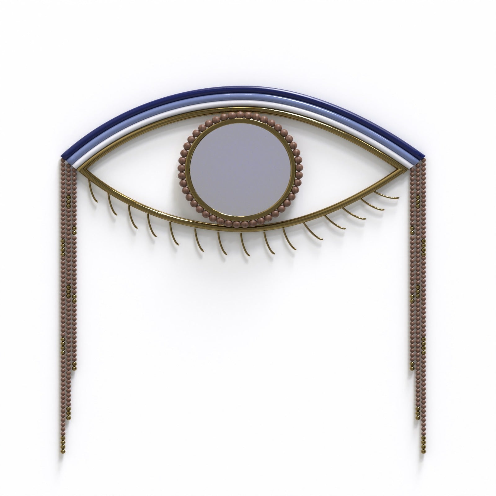 Abacus Evil Eye Mirror | Hanging Beads – Objects In Space
